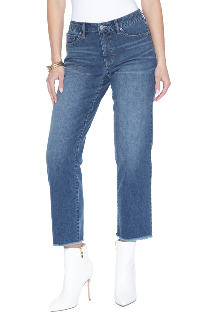 Quinn Mid Rise Straight Jean in Bora Bora | Blue Revival